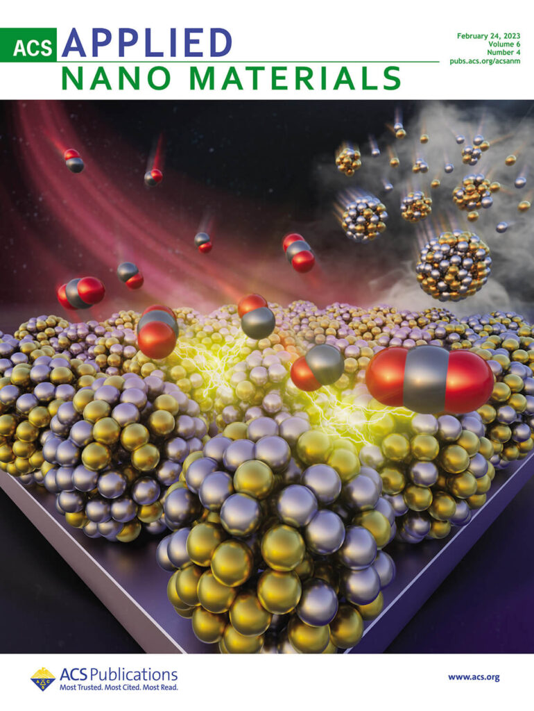 論文雑誌「ACS Applied Nano Materials 」のカバーピクチャーを制作しました[富山高等専門学校] | 株式会社アートアクション