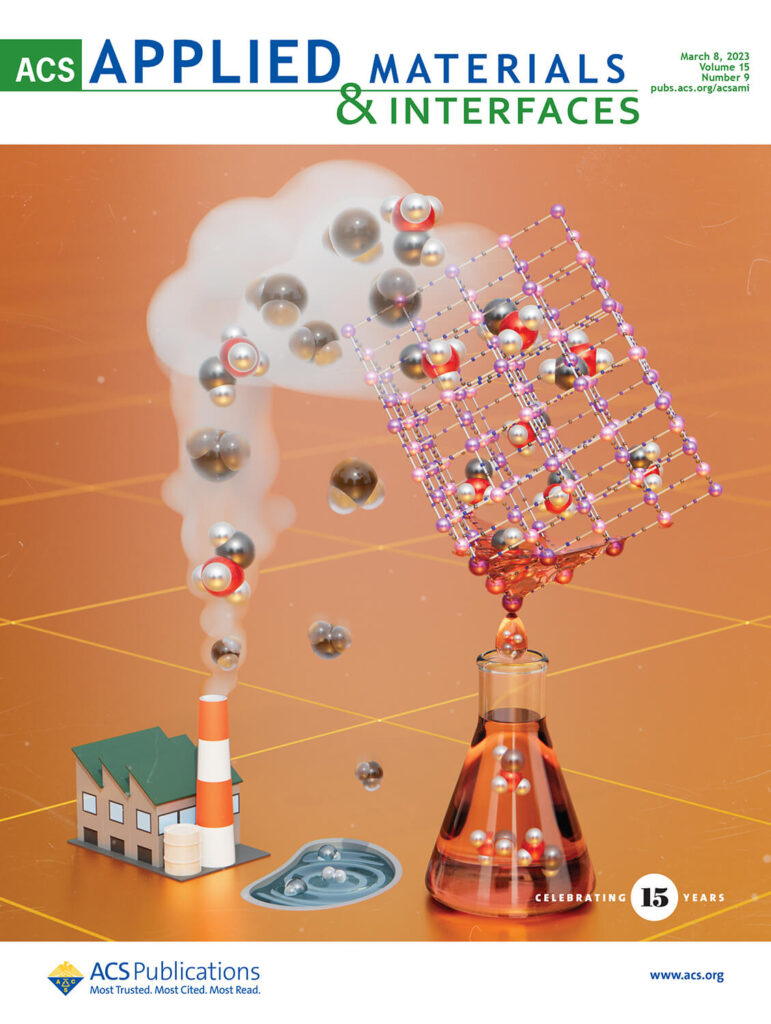 論文雑誌「ACS Applied Materials & Interfaces」のカバーピクチャーを制作しました[産業技術総合研究所 ...