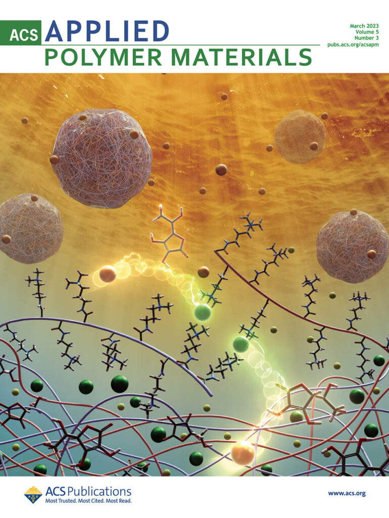 論文雑誌「ACS Applied Polymer Materials」のカバーピクチャーを制作しました[広島大学] | 株式会社アートアクション