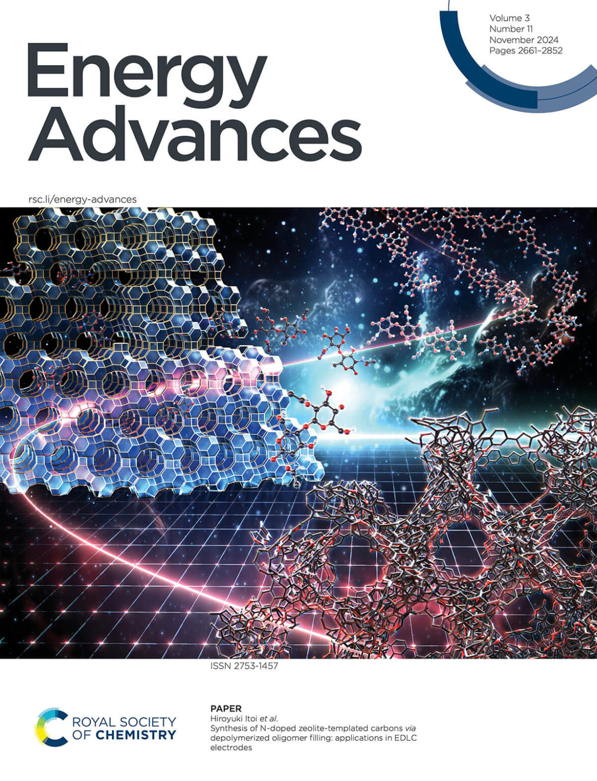 論文雑誌「Energy Advances」のカバーピクチャーを制作しました[愛知工業大学] | 株式会社アートアクション