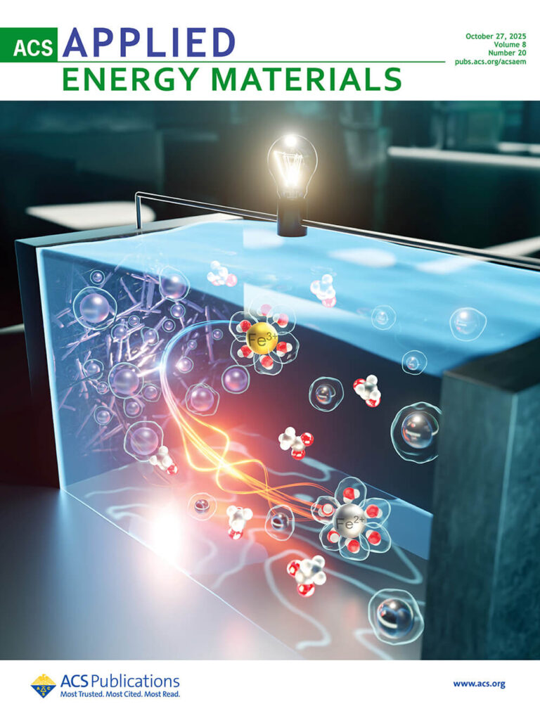 論文雑誌「ACS Applied Energy Materials」のカバーピクチャーを制作しました[大阪大学] | 株式会社アートアクション